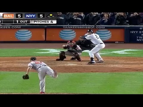 Derek Jeter Last Final Bat hit & Walk off Run Yankee Stadium - Home ...