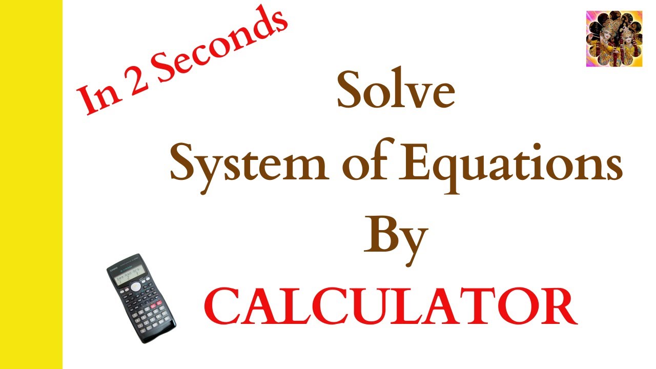 Calculator se equation solve kese kare | How to solve linear equations ...