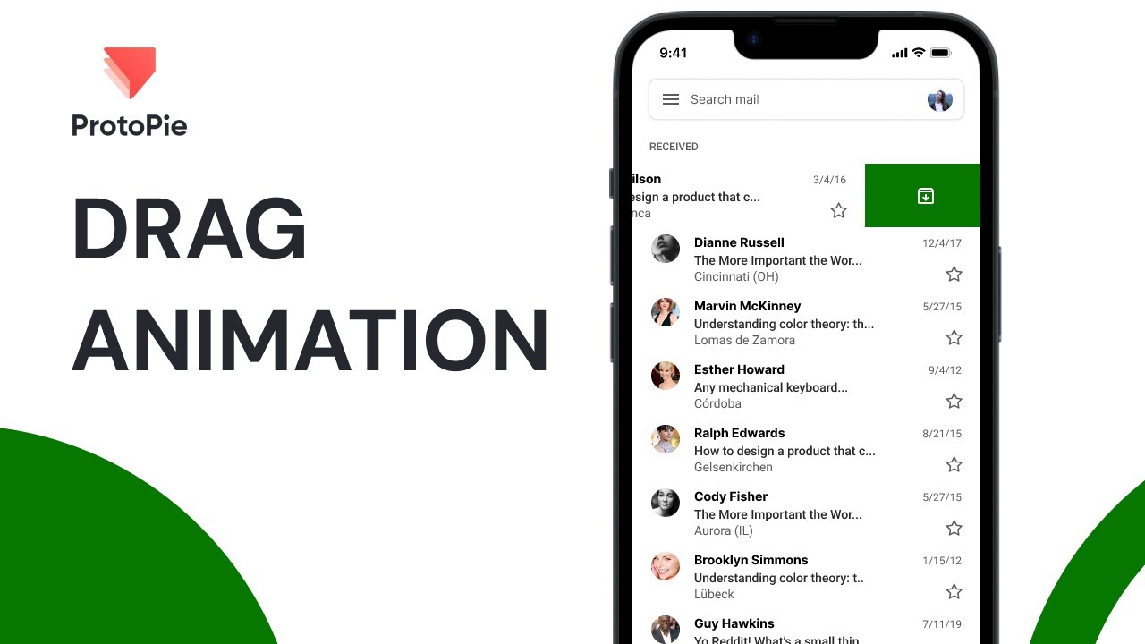 How to Create a Smooth Gmail Archive Animation in ProtoPie | UI/UX Prototype Tutorial - YouTube
