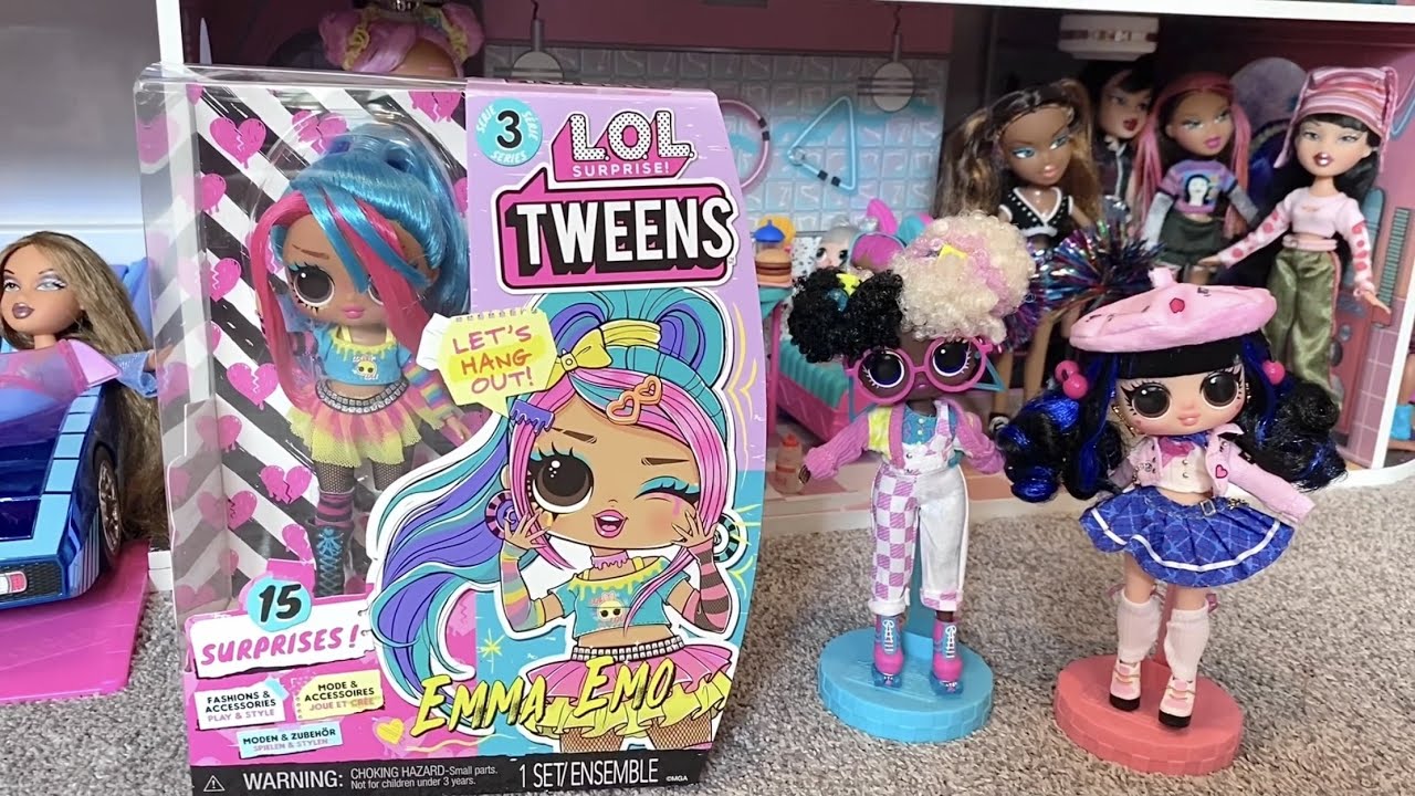EMMA EMO!! 💙 🎨 Lol Surprise Tweens Doll (Series 3) Unboxing and Review ...