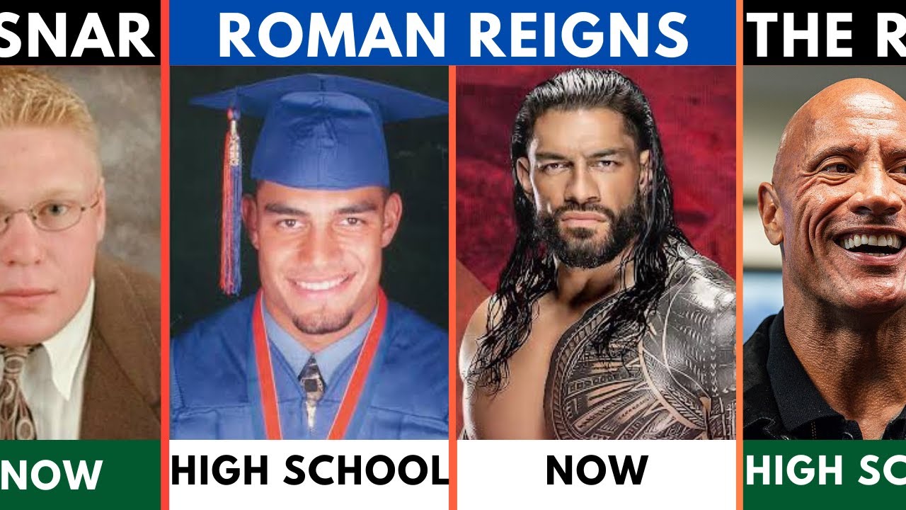 Greatest WWE Wrestlers: High School vs Now Shocking Transformations ...