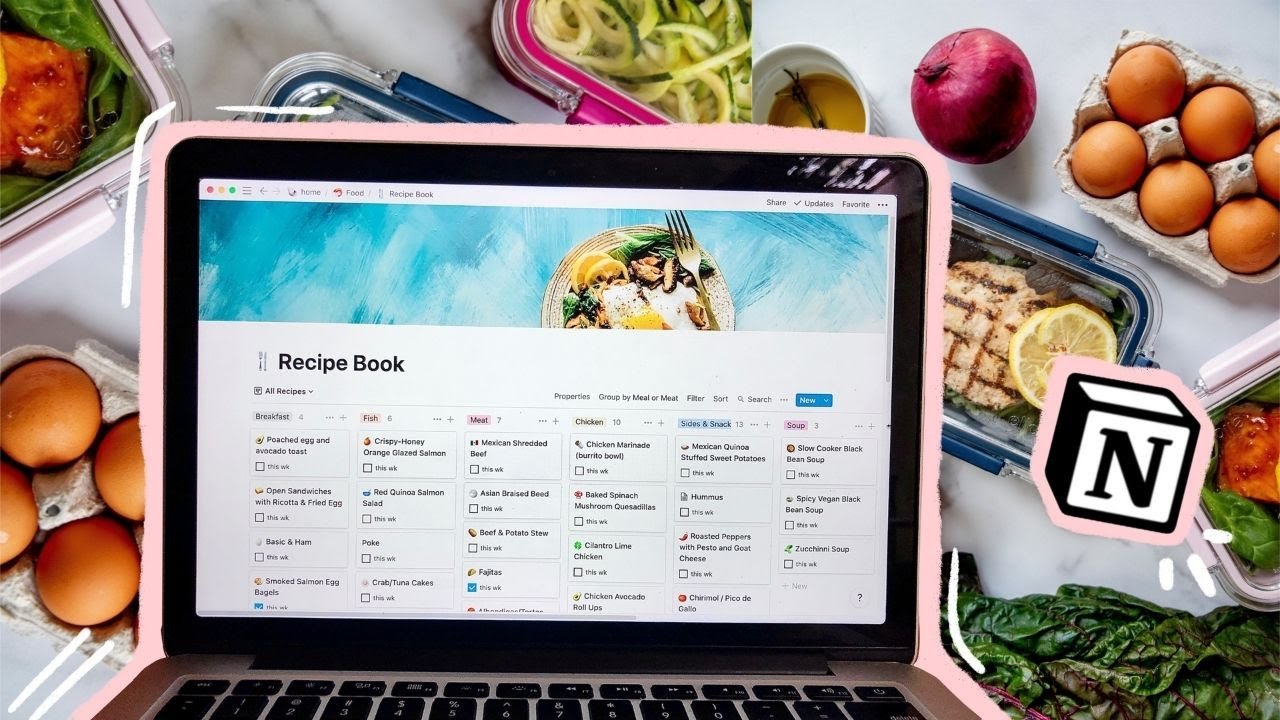 How I Meal Plan for One Week Using Notion - YouTube