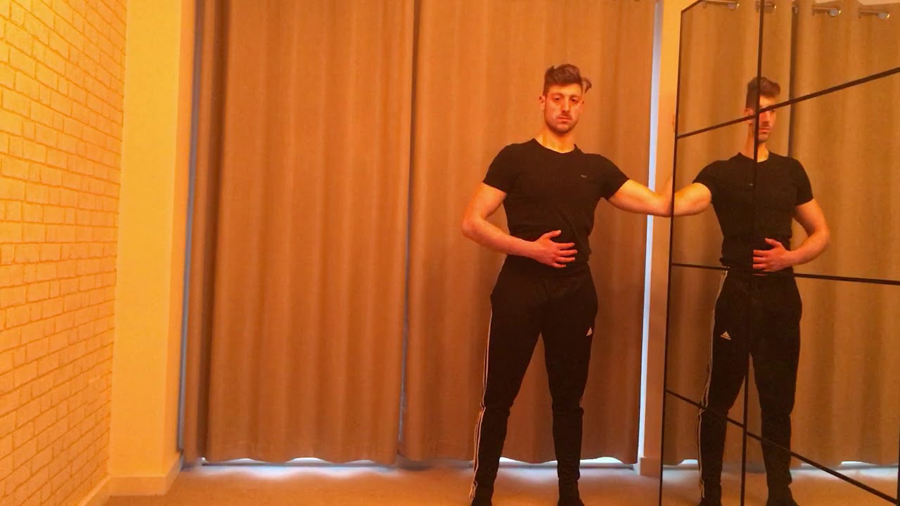 chest stretch wall assisted - YouTube