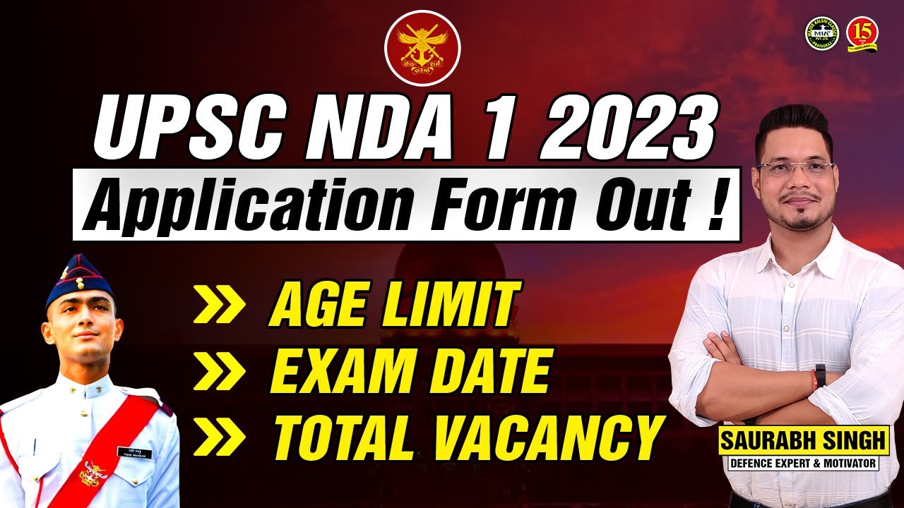 UPSC NDA 1 2023 Notification Out | NDA 1/2023 Application Form Out ...