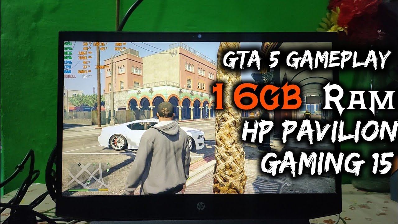 GTA V Gameplay in HP Pavilion Gaming 15-ec0101AX । After Ram Upgrade ...