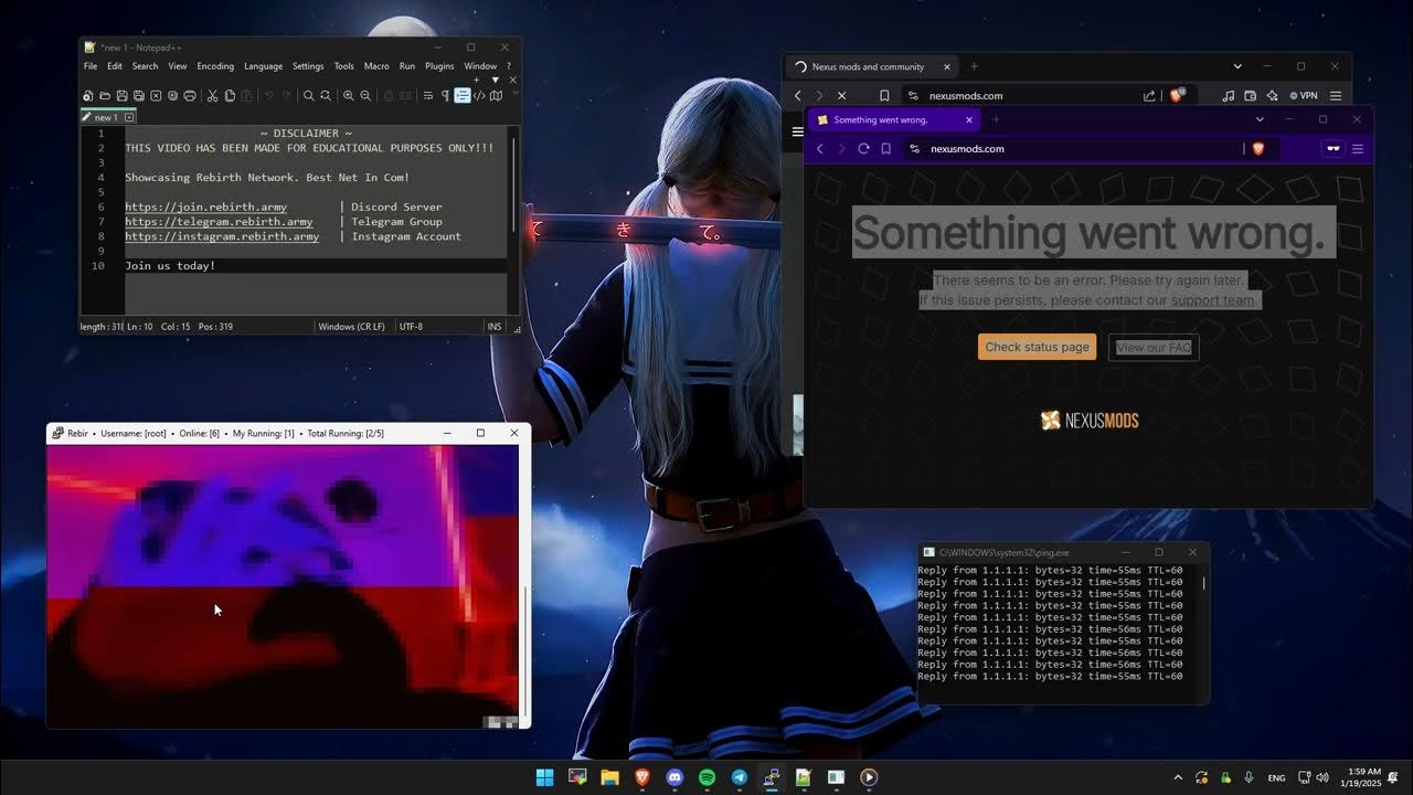 REBIRTH BOTNET VS NEXUSMODS[.]COM | KING OF C2/BOTNETS | KING OF LAYER ...