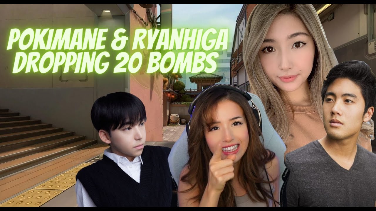 Pokimane & Ryanhiga Dropping 20 Bombs ft Tokibbi xChocobars & Joshseki ...