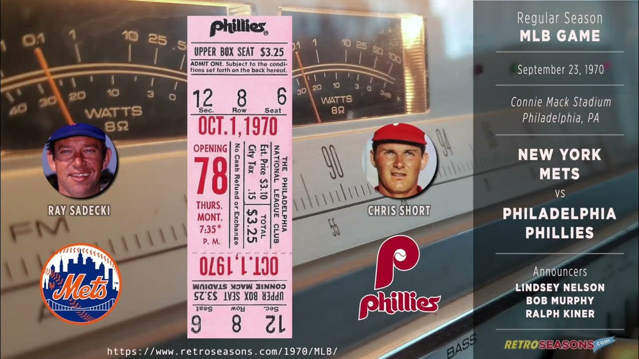 1970-Sep-23 • NYM/PHI • New York Mets vs Philadelphia Phillies - Radio Broadcast - YouTube