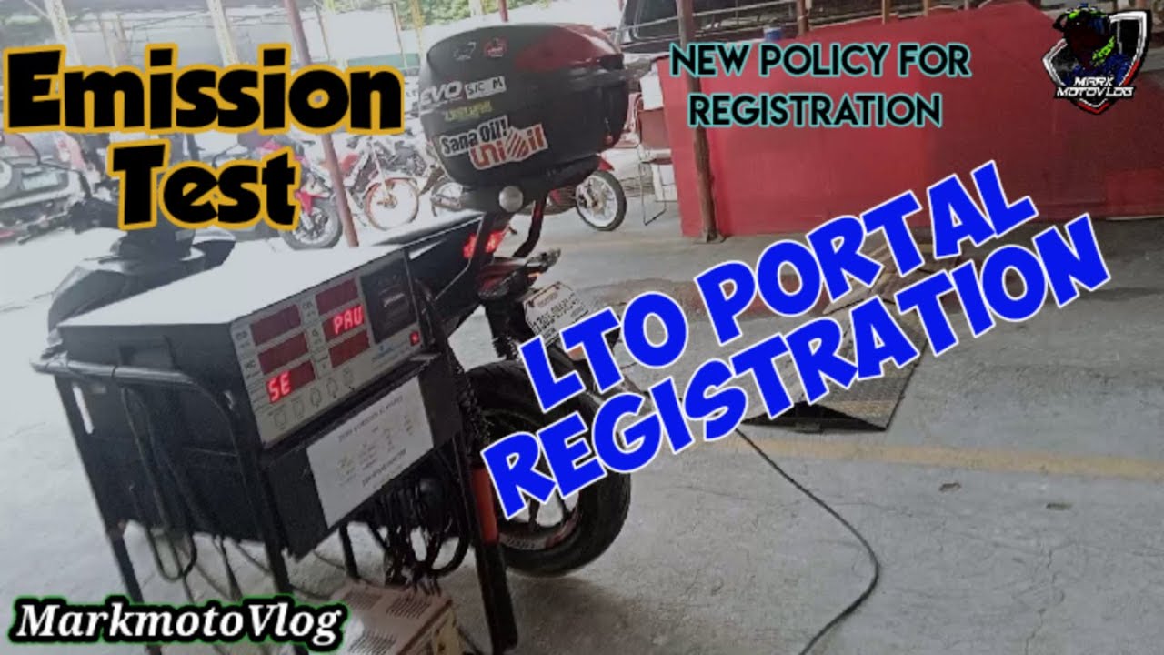 Emission Test | New Policy For Registration Of Motorcycle | LTO portal ...