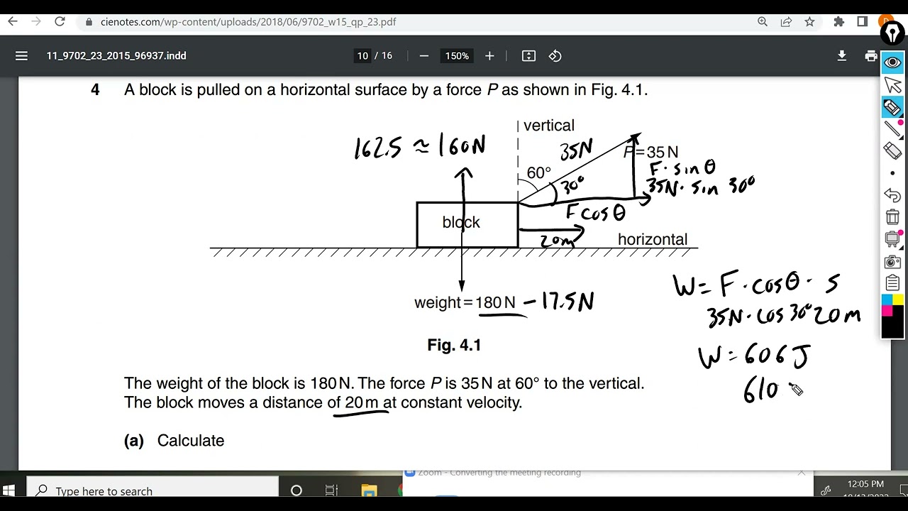 Calculating The Normal Force And The Work Done Against Friction Sliding calculating-the-normal-force-and-the-work-done-against-friction-sliding