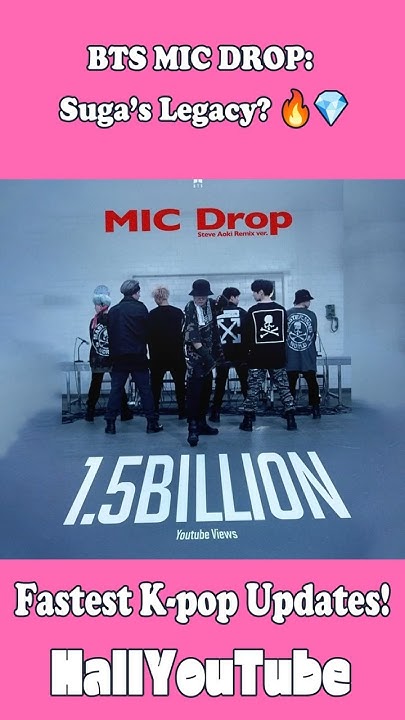 BTS MIC DROP: Suga’s Legacy? 🔥💎 #shorts #Korean_Wave #Hallyu #Kpop_news - YouTube