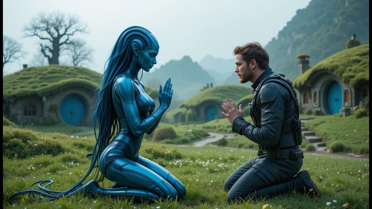The Alien Girl with Long Blue Hair Returned Years Later—To Rekindle ...