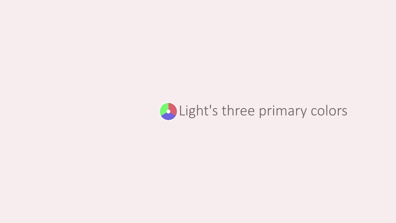 Light's three primary colors - YouTube