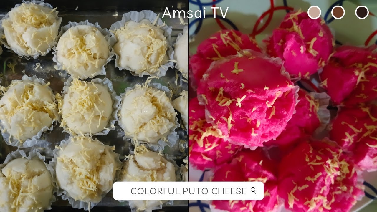 How to make a "COLORFUL PUTO CHEESE" 😍♥️ | Amsai TV - YouTube