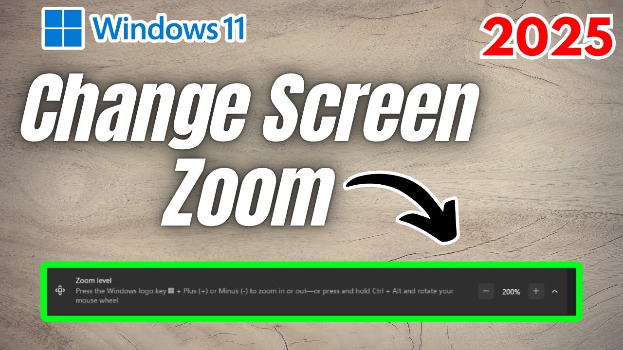 How to Change Screen Zoom on Windows 11 | 2025 Full Guide - YouTube