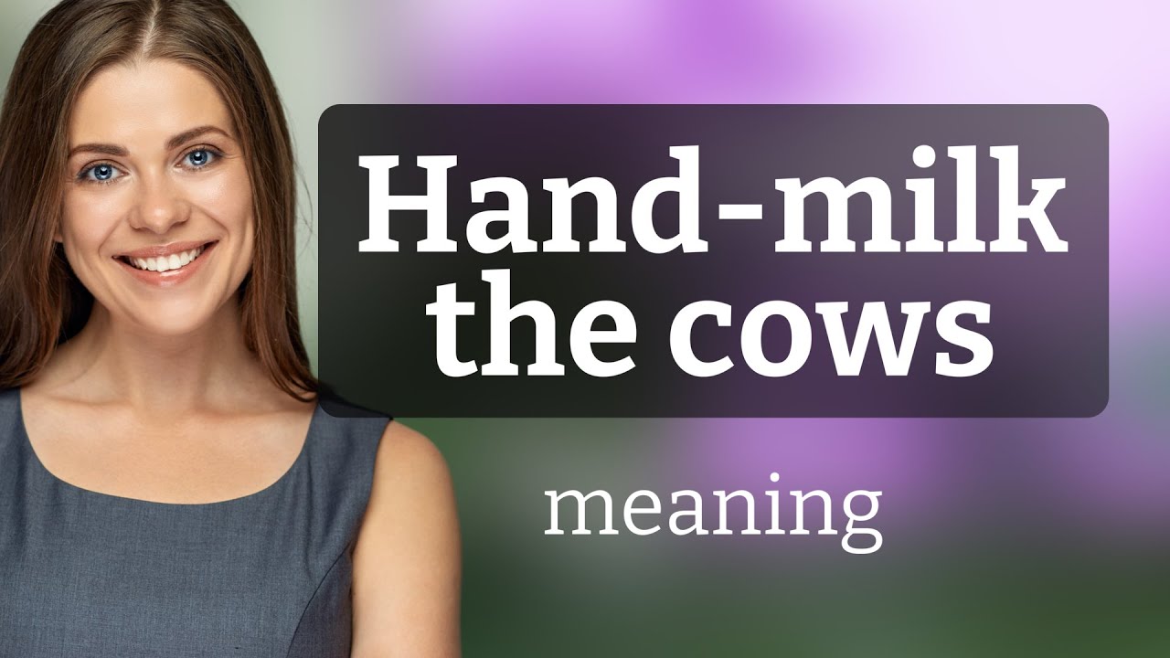 Unveiling the Tradition: The Art of Hand-Milking Cows - YouTube