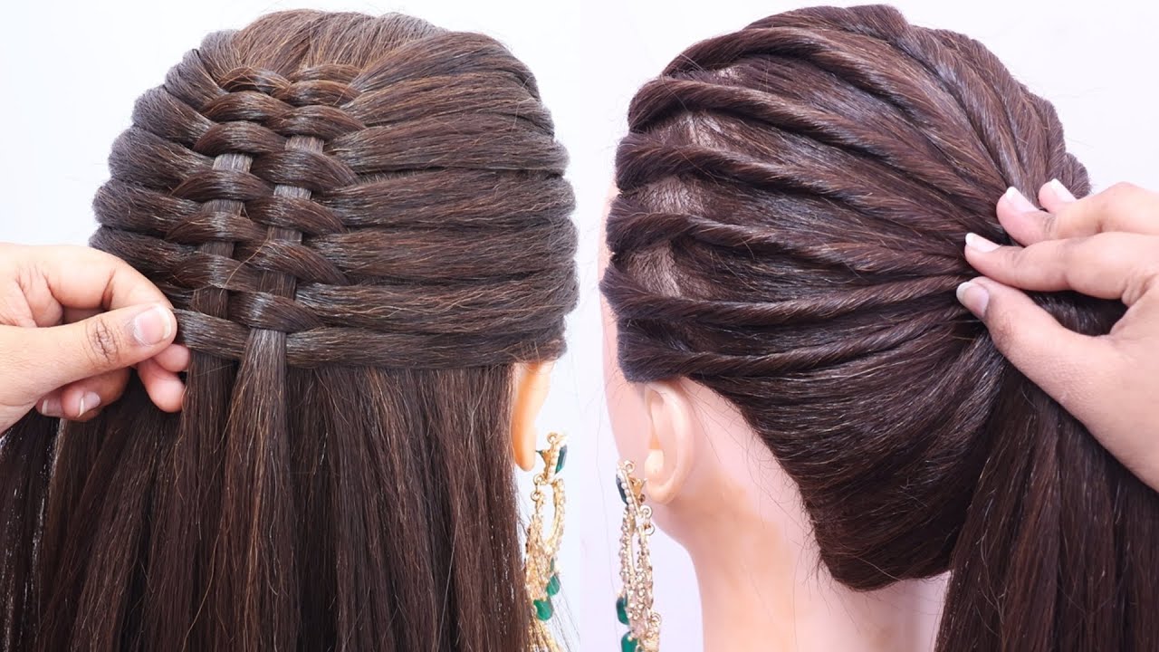 Most Easy Hairstyles - Trending hairstyle | Simple open hairstyle ...