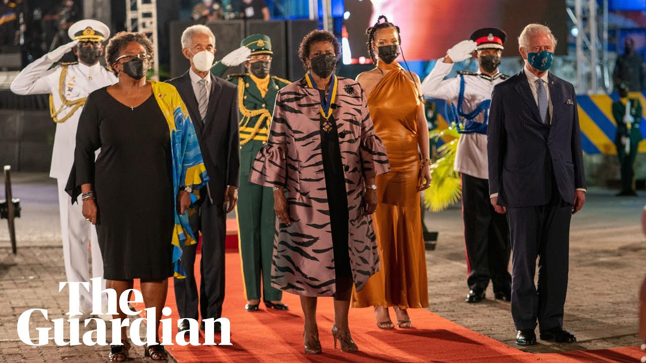 Barbados leaves colonial history behind and becomes a republic - YouTube