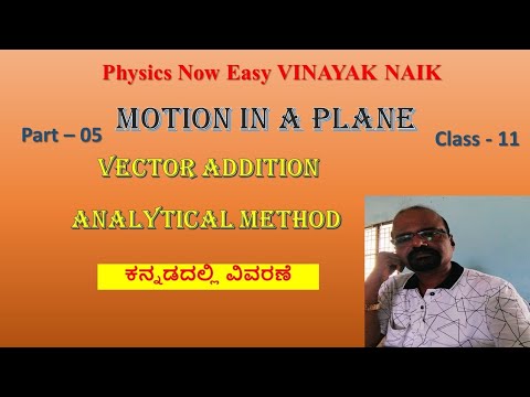 Motion in a Plane Part 05 Vector addition analytical method - YouTube