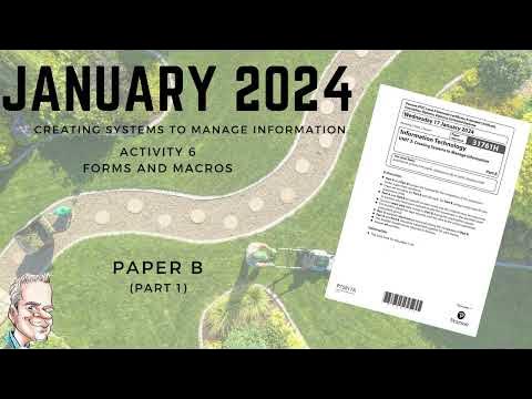 NEW! January 2024 Creating Systems to Manage Information PAPER B ...