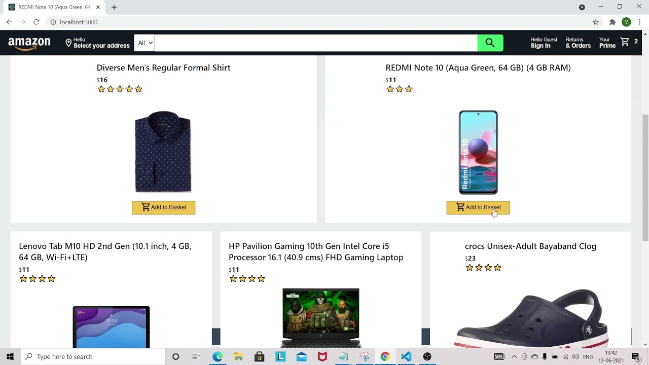 Amazon Clone Trailer Out With React And Redux Thunk