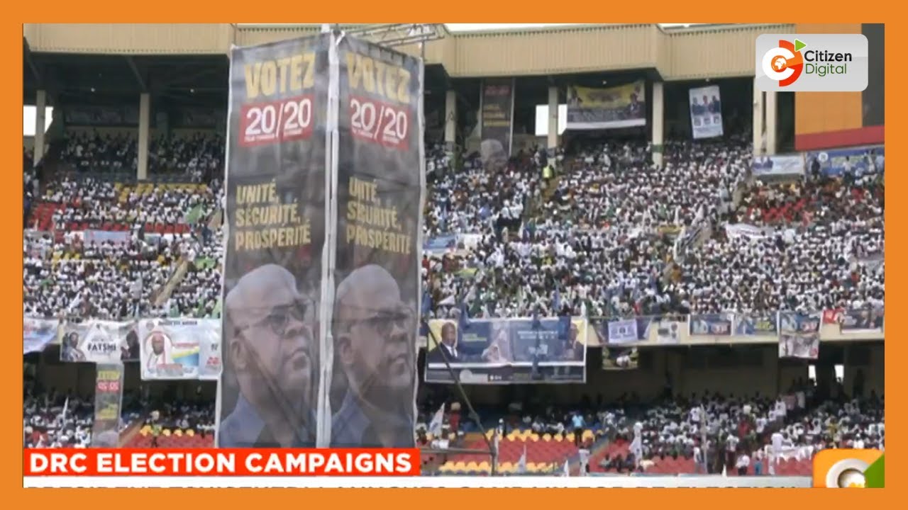 President Tshisekedi launches campaign for re-election in DRC - YouTube