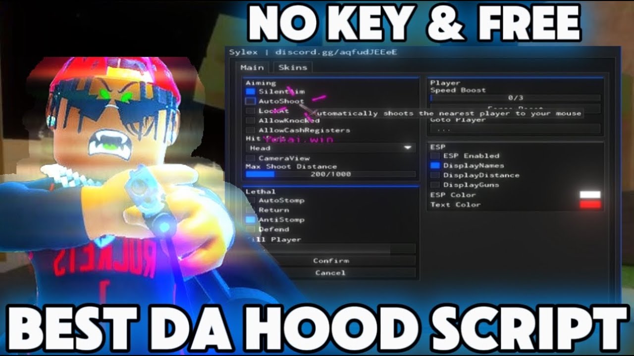 The BEST da hood gui script, free (solara supported) da hood 2025 ...