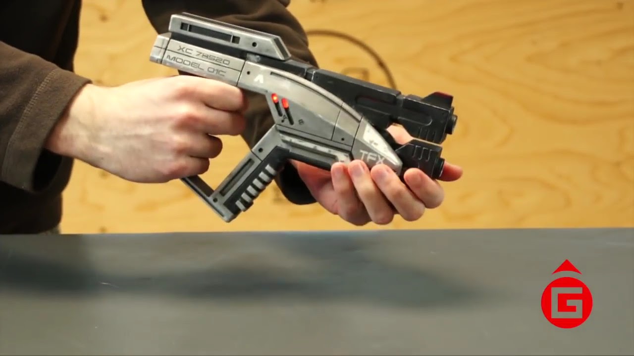 Folding Mass Effect Pistol Replica Youtube