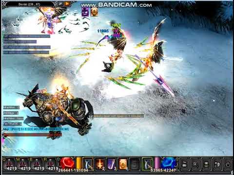 MMO RPG Mu Online l Dark Knight DK Combat Skill - YouTube