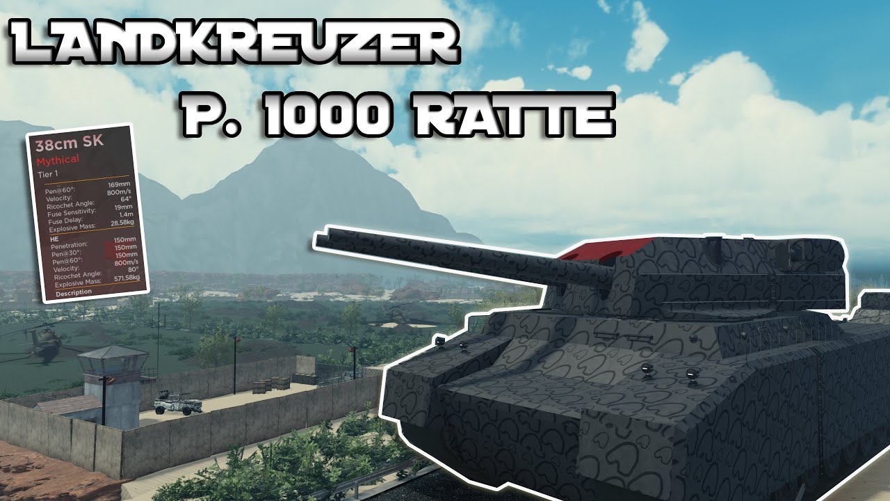 The *P. 1000 RATTE* in Cursed Tank Simulator - YouTube