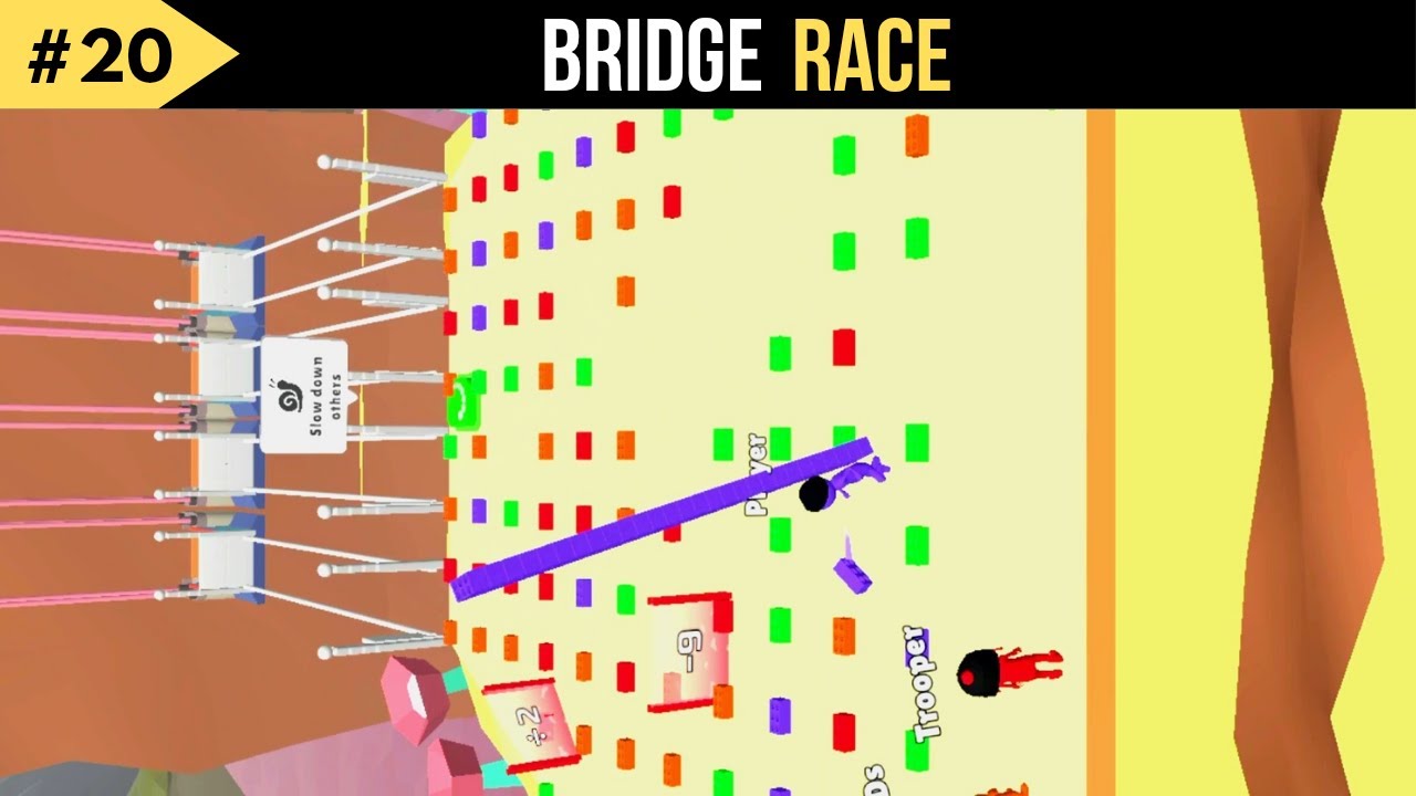 Bridge race game - Bridge wala game - Gameplay walkthrough #20 - YouTube