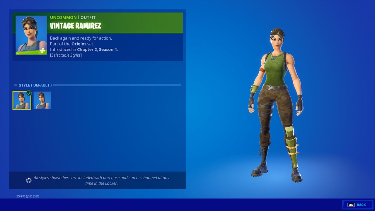 Fortnite Vintage Ramirez skin - YouTube