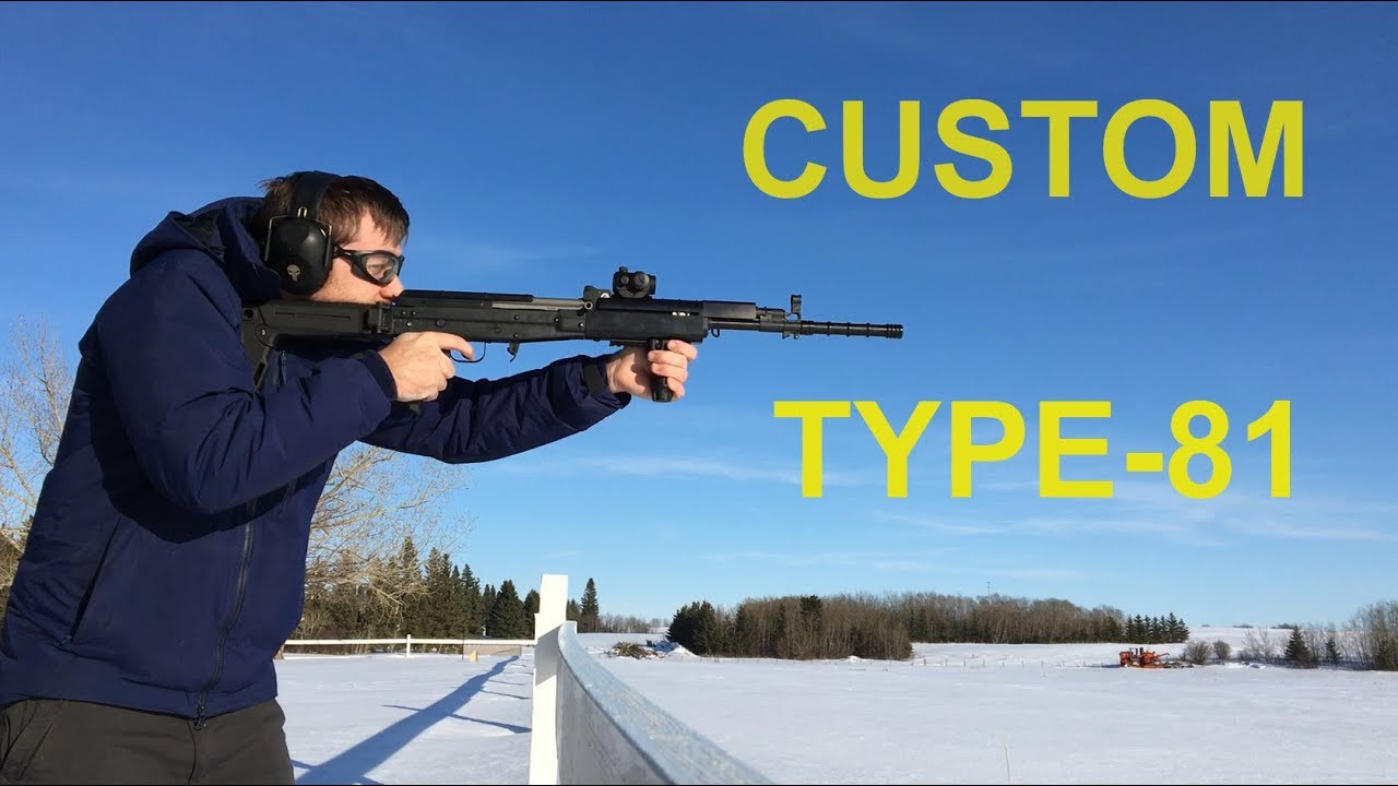 Type-81 with Magpul Zhukov Stock & Custom Handguards - YouTube