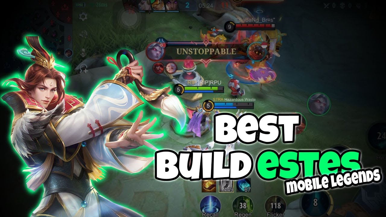 MVP Tank!! Estes Best Build 2023 (Insane Healing) - Build Top 1 Global ...