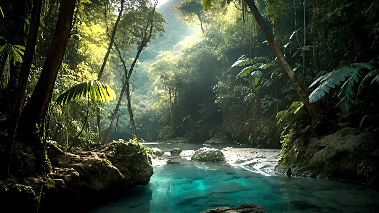 Relaxing Forest Nature Scenery with Meditation Music 🌲🎶 - YouTube