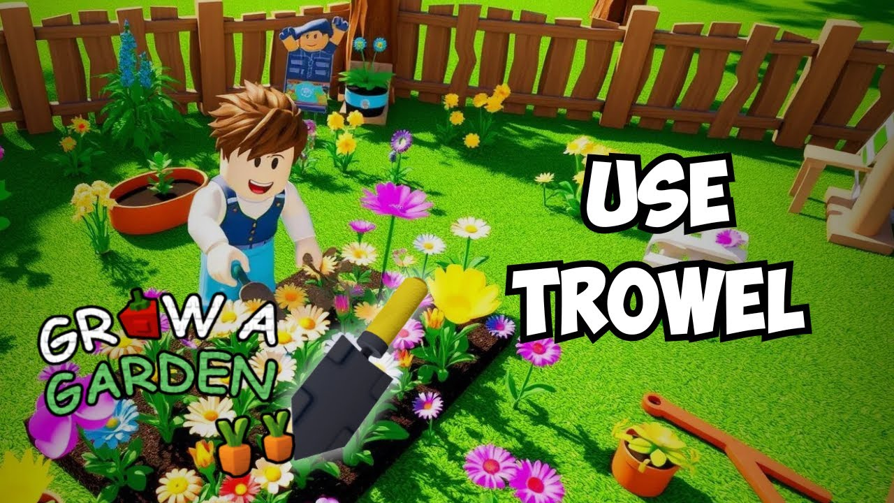How to Use TROWEL in GROW A GARDEN ROBLOX (EASY!) - YouTube