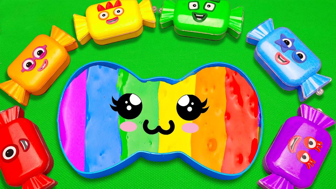 Numberblocks & Alphablocks – Finding Slime in Candy Mix Colorful ...