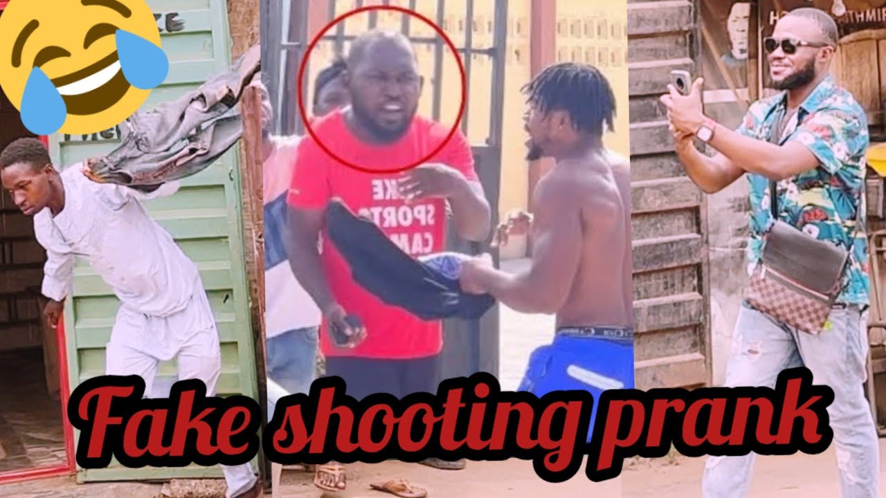 Fake gun shooting prank. ( funnysmart pranks) - YouTube