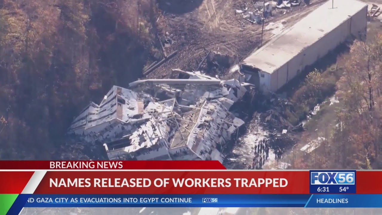 Workers in Kentucky coal preparation plant collapse identified - YouTube