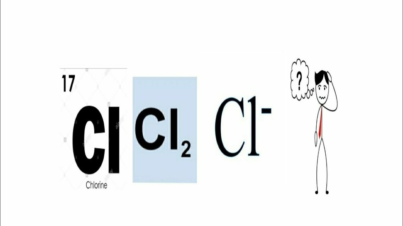 Difference Between Cl Cl2 And Cl YouTube