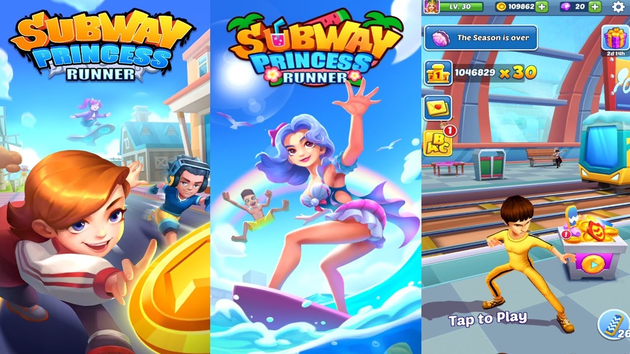 SUBWAY PRINCESS RUNNER : ALL MAPS #iOS - YouTube