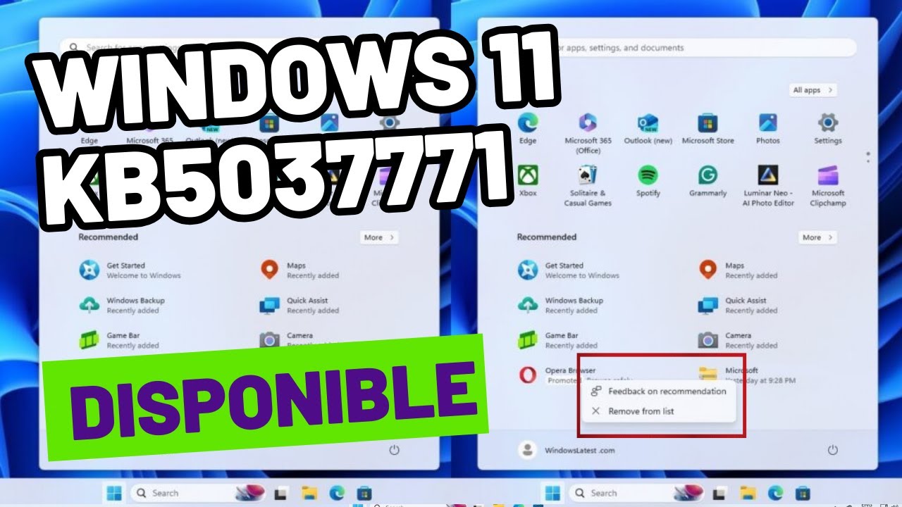 Windows 11 KB5037771 / MAYO 2024 / LINK y DESCARGA - YouTube