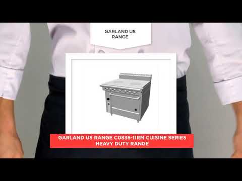 Garland US Range C0836 11RM Cuisine Series Heavy Duty Range - YouTube