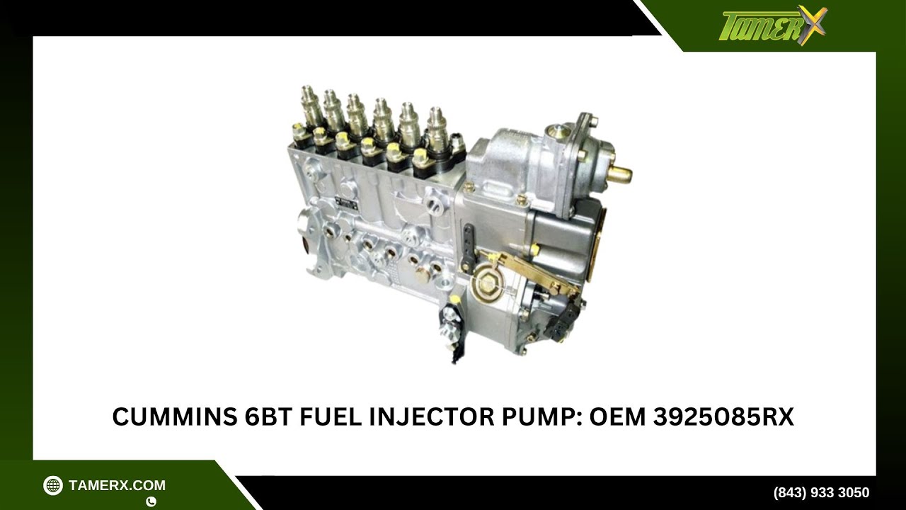 Cummins 6BT Fuel Injector Pump : OEM 3925085RX - YouTube