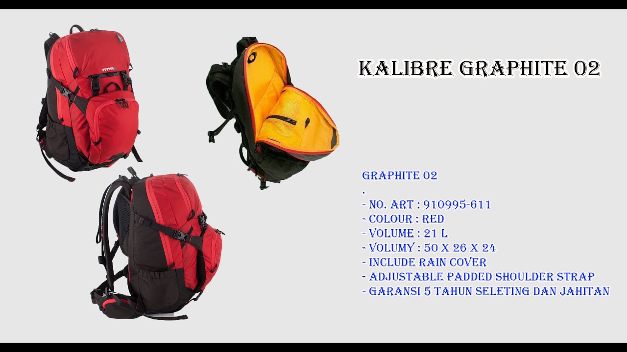 Review Tas Ransel Kalibre [ Graphite ] - YouTube