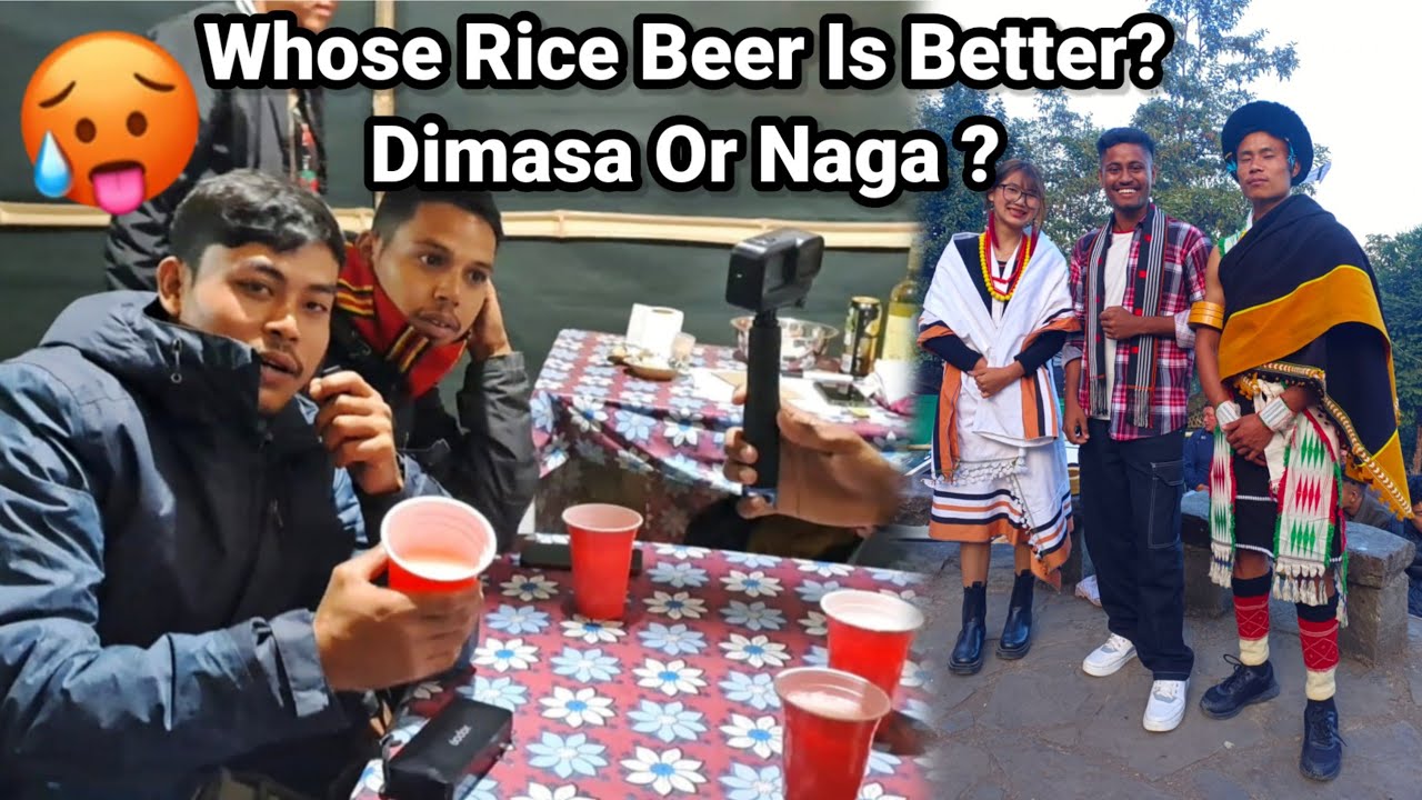 Trying Naga Rice Beers of angami tribe In Hornbill Festival. - YouTube