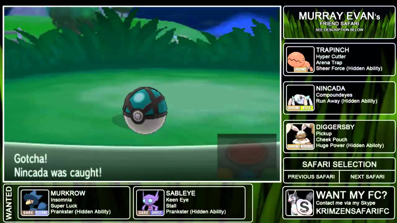Pokemon X and Y Friend Safari Exchange/Spotlight 07 - Murray Evans ...