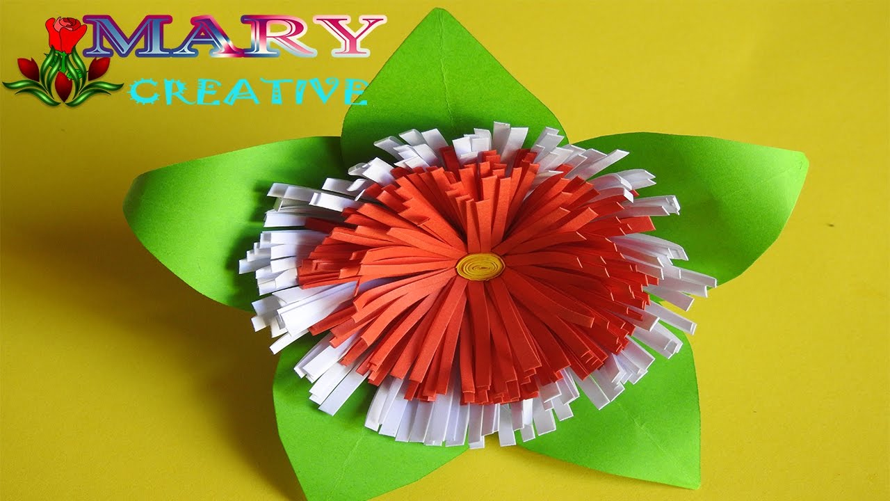 Mary Creative#4 | How to make paper guiling flowers tutorials | paper ...