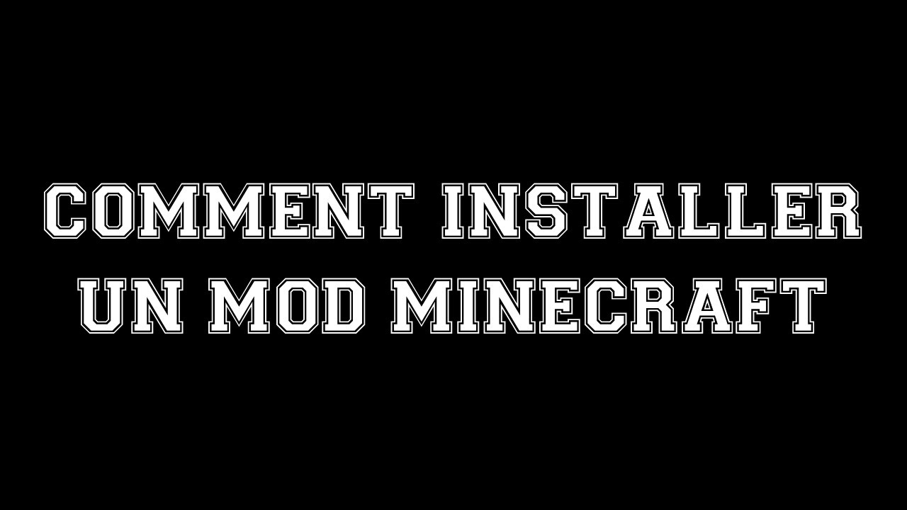 Tutoriel - Comment installer un mod minecraft - YouTube