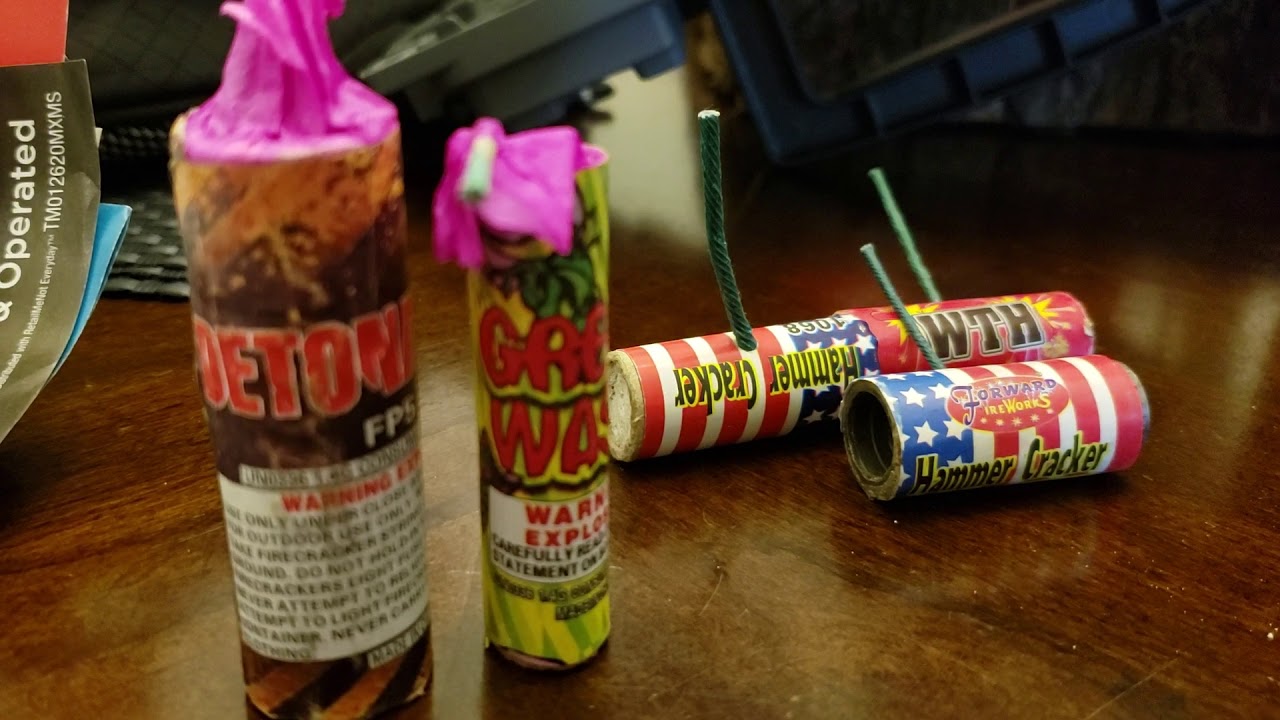 Up Close Firecracker Ground Salute Comparison - YouTube